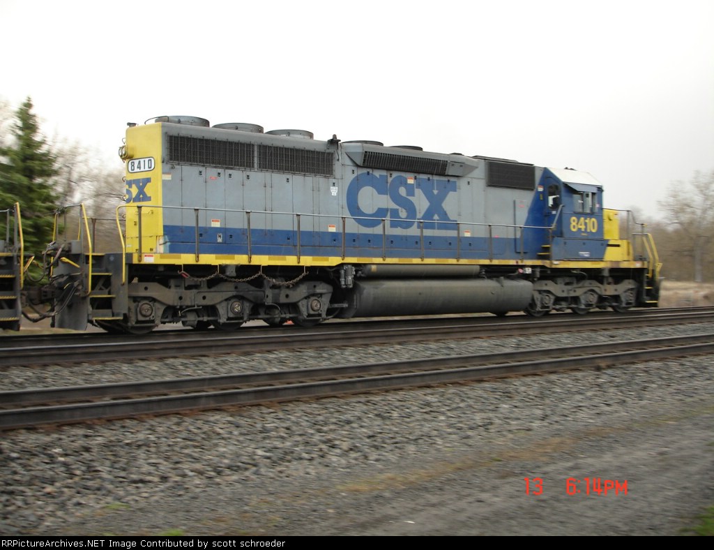 CSX 8410 (SD40-2) heads EB on the #1 Track